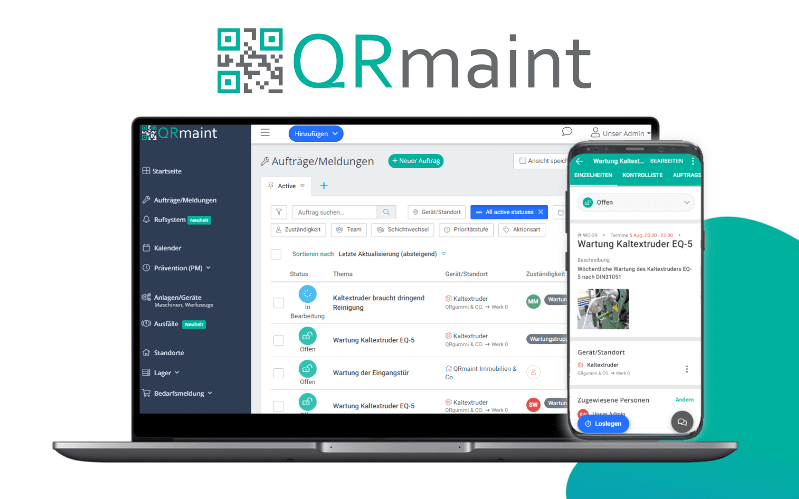 Warum sollten Sie sich für das Instandhaltungssoftware von QRmaint ...